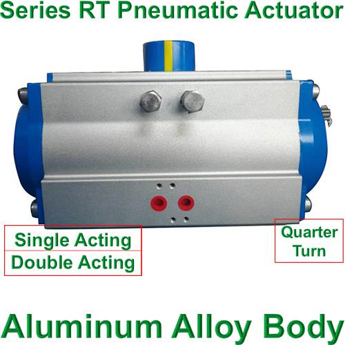 Series RT Quarter Turn Pneumatic Actuator, Aluminum Alloy Body
